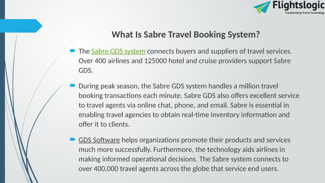 Sabre Travel Booking System.pptx | Free Download