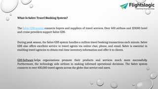Sabre Travel Booking System | Sabre GDS | PPTX