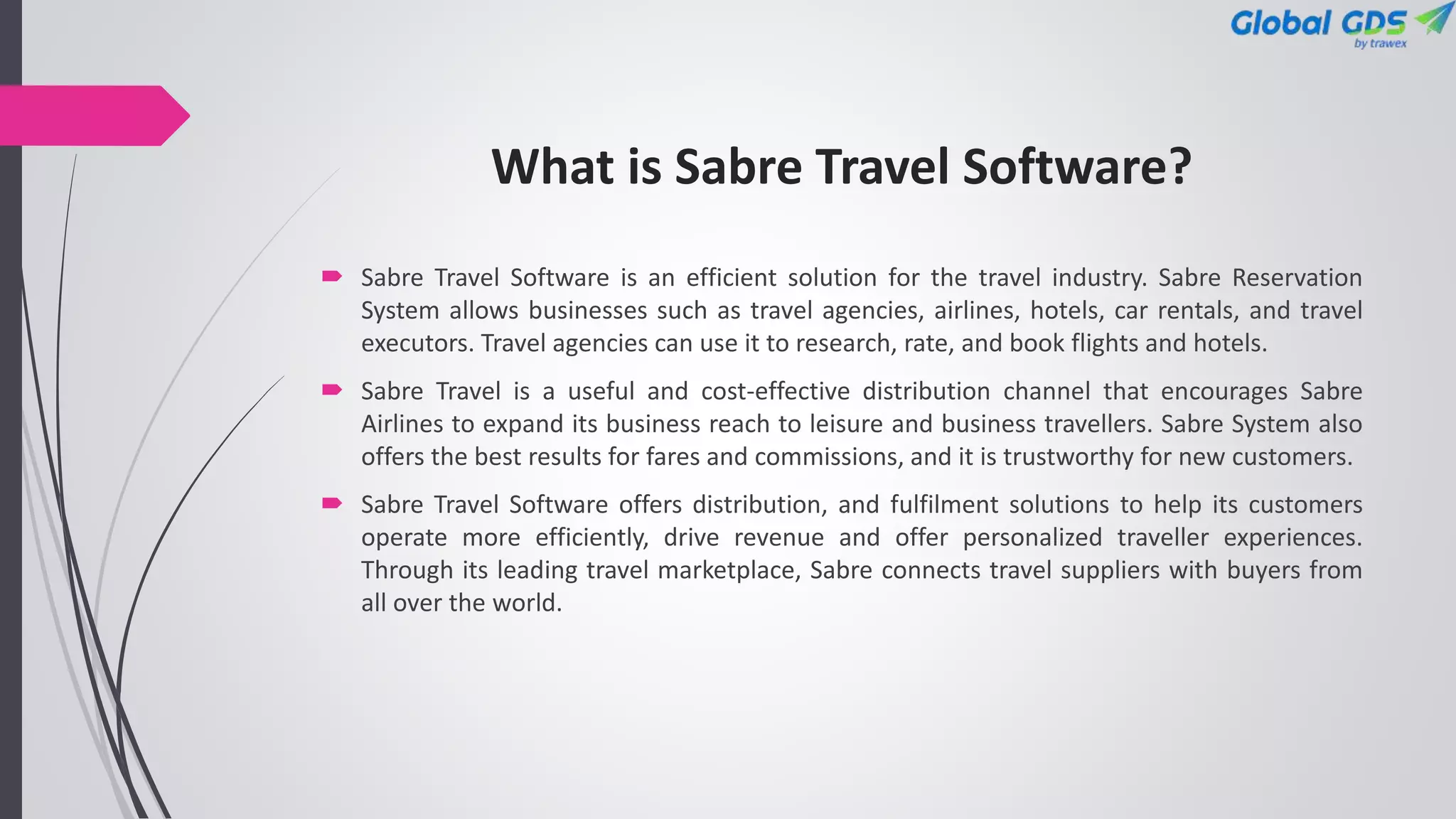 Sabre Travel Software | PPT