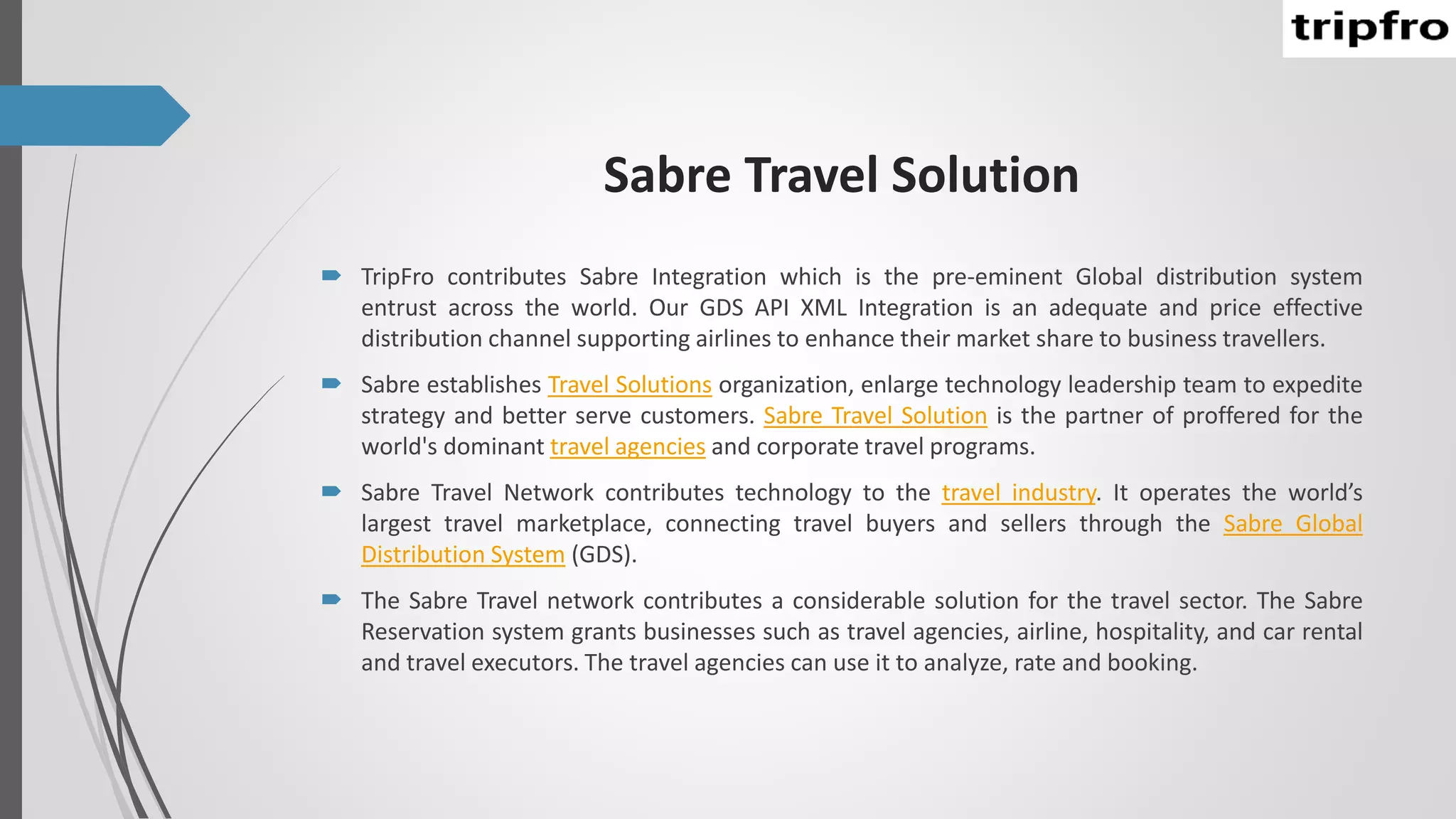 Sabre Travel Solution | PPTX