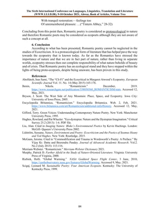 Nature Oriented Verse: An Ecopoetic Critical Review of Romantic Poetry ...