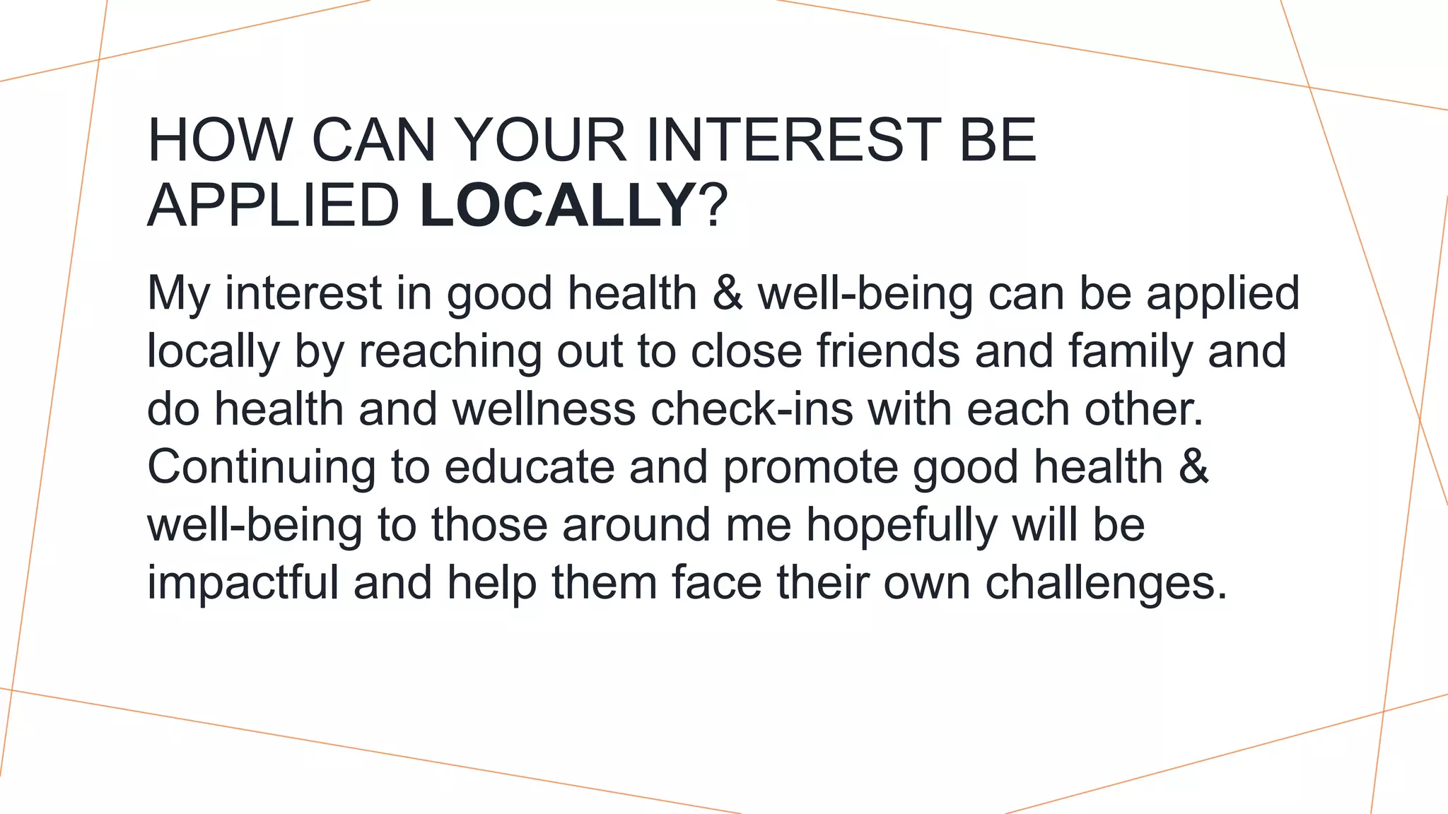 Good Health & Well-Being | PPTX | Wellness | Healthy Living