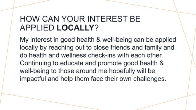 Good Health & Well-Being | PPTX | Wellness | Healthy Living