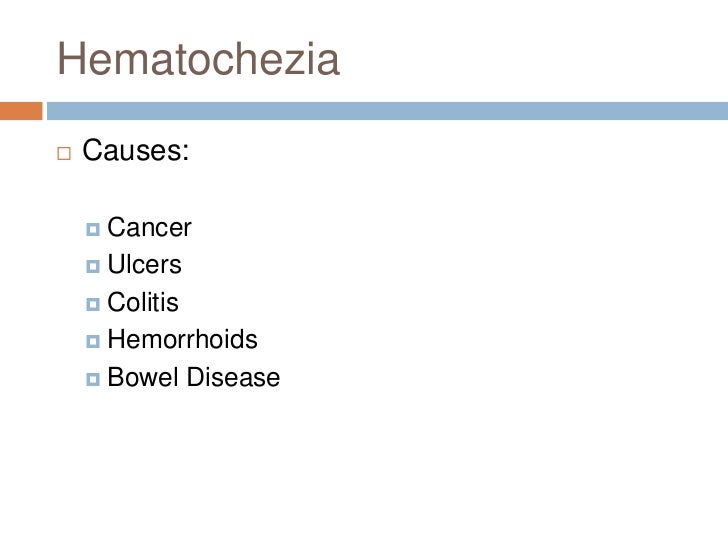 Colonoscopy Hematochezia Cachexia Anastomosis