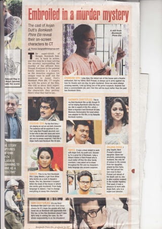 Sabyasachi suggested abir's name for feluda a film by kaustav ray, owner at rp techvision | PDF