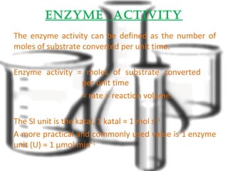 Measurement of ENZYME ACTIVITY | PPT