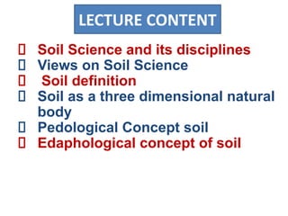 SAC 101 Lecture 1 PPT.ppt.pdf soil science | PDF