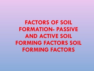 SOIL SCIENCE PPT 8 about the soil and environment | PPT