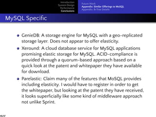 MoSQL: An Elastic Storage Engine for MySQL | PDF | Databases | Computer Software and Applications