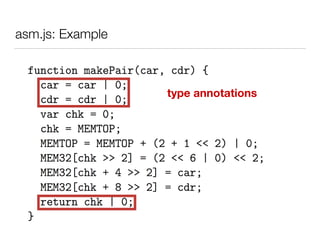 A Performant Scheme Interpreter in asm.js