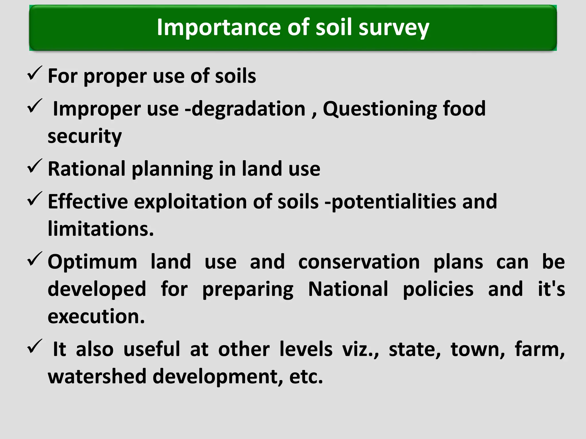SAC 201 LECTURE 2.ppt standard soil survey | PPT