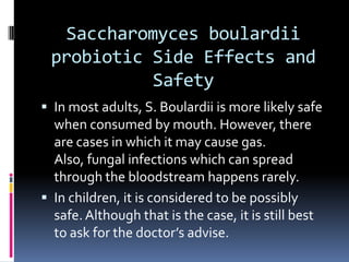 Saccharomyces Boulardii Probiotic | PPT