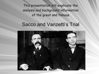 sacco and vanzetti 5 | PPT