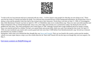 Sacco And Vanzetti Case Analysis | PPT