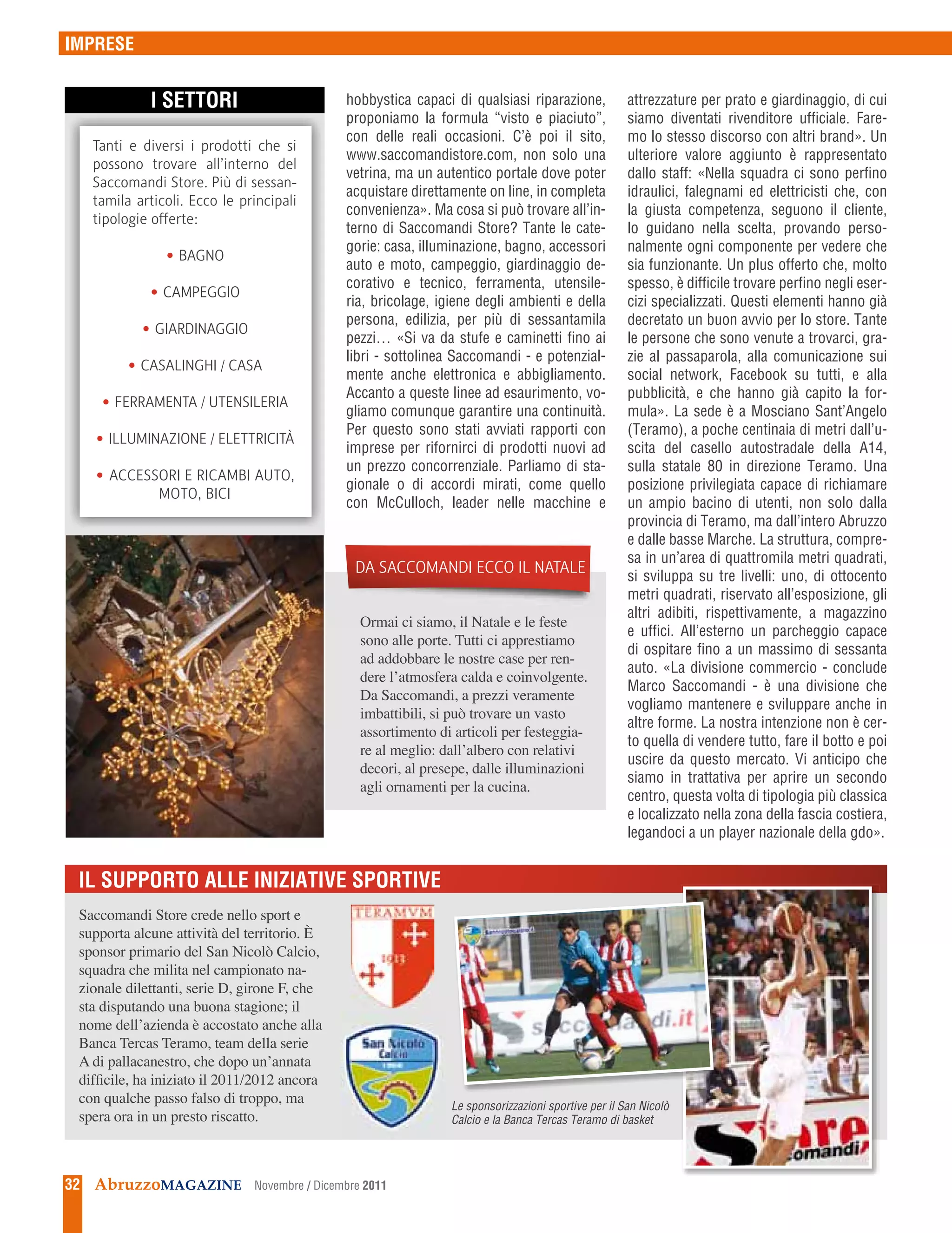 Saccomandi store su Abruzzo Magazine | PDF