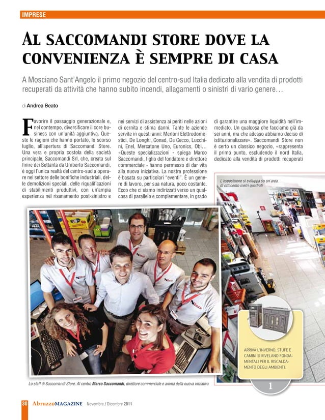 Saccomandi store su Abruzzo Magazine | PDF