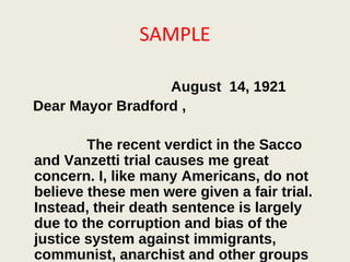 Sacco & Vanzetti | PPT