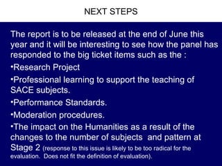 CEASA Presentation: SACE Evaluation | PPT