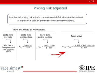 PRICING RISK ADJUSTED - Il ruolo dei parametri ESG PW - IPE 2020 | PPT