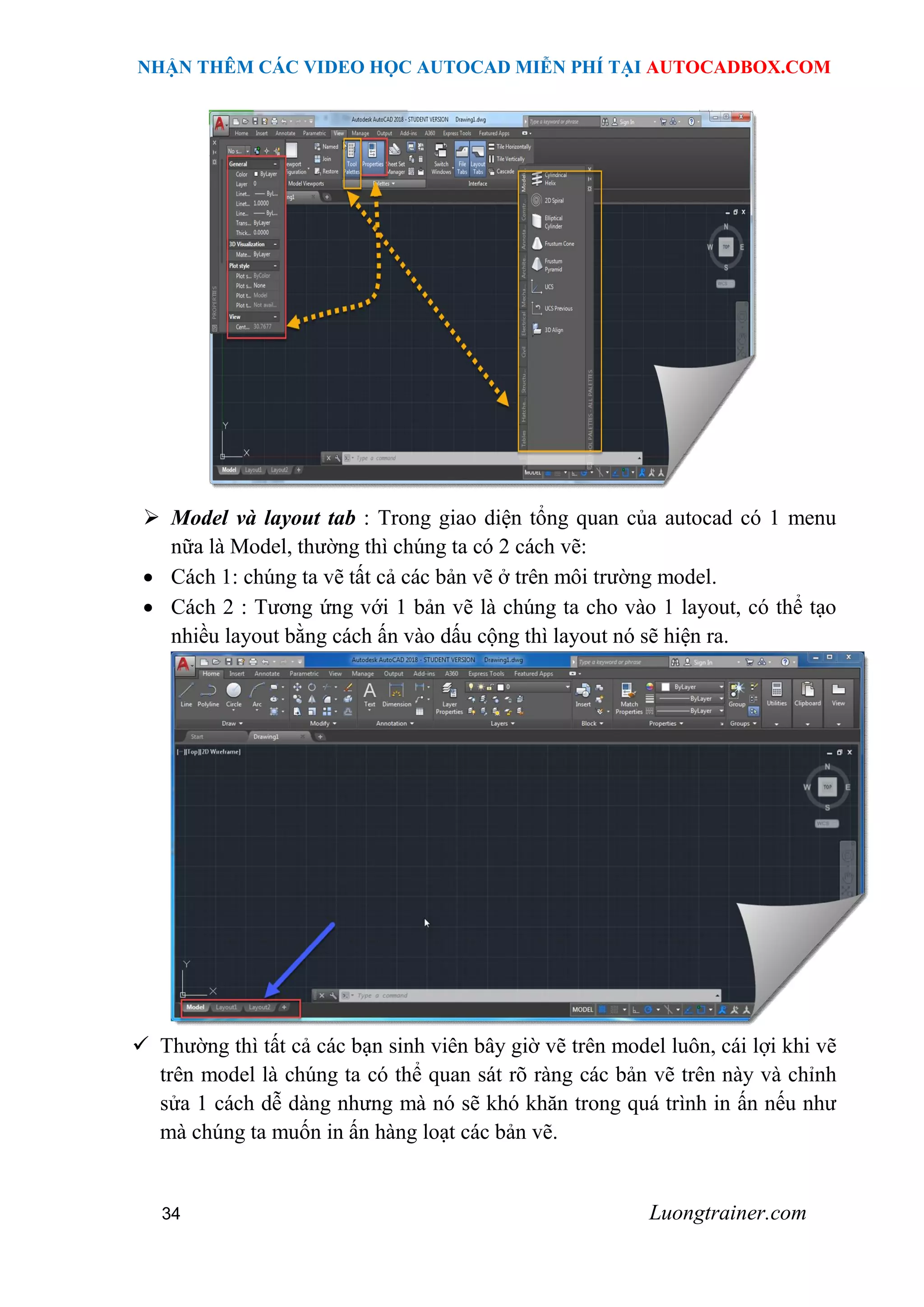 Sách hướng dẫn tự học Autocad 2018 | PDF