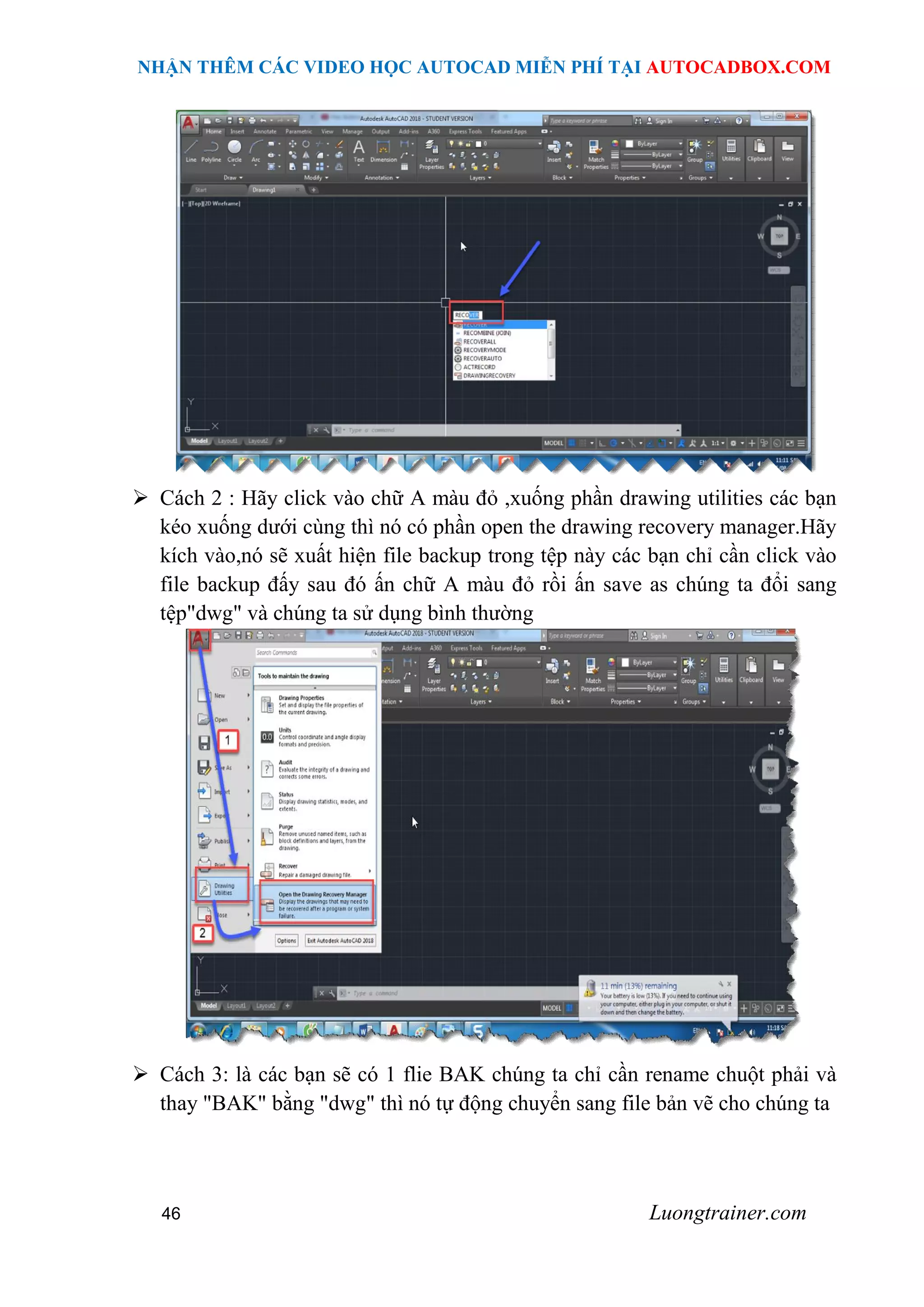 Sách hướng dẫn tự học Autocad 2018 | PDF