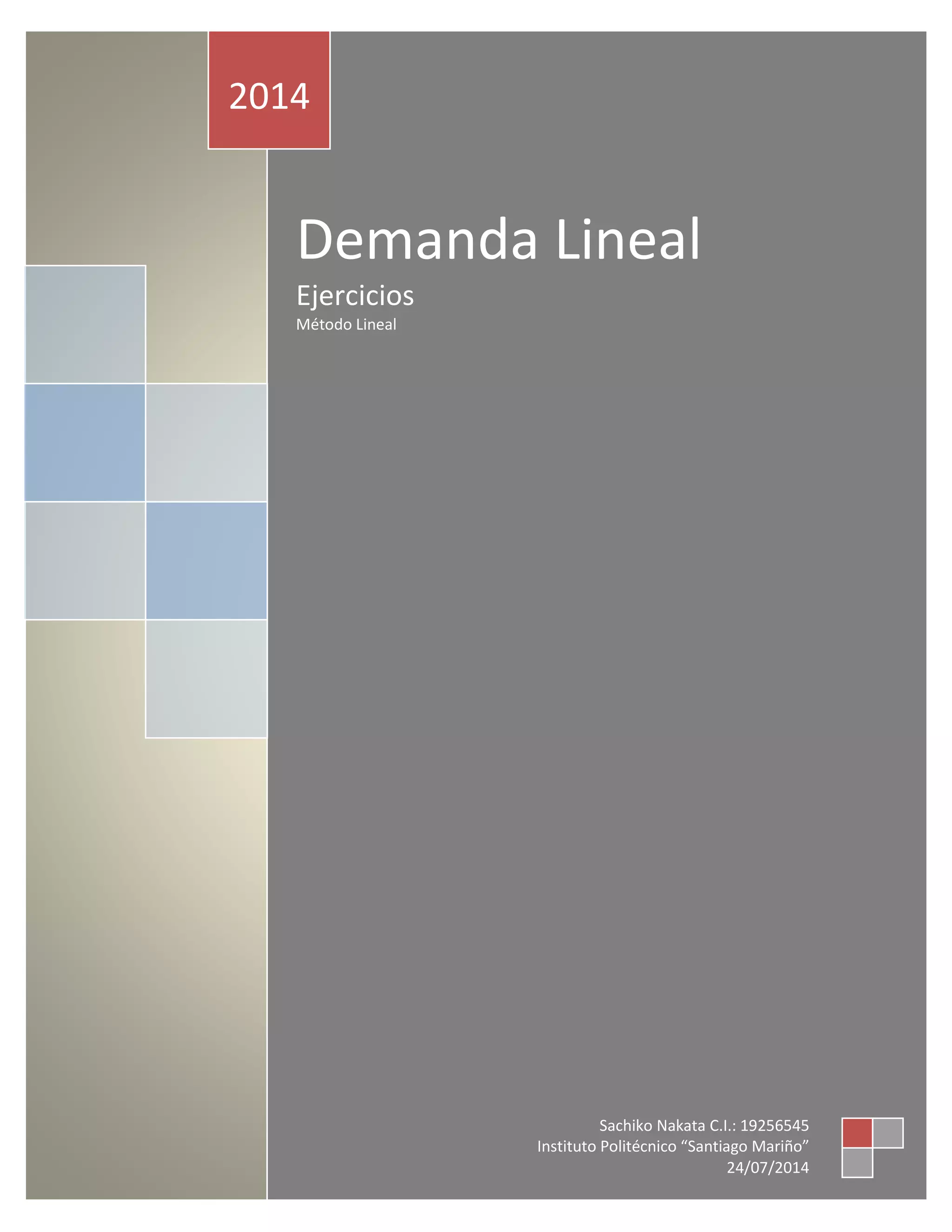 Tendencia Lineal de la Demanda | PDF