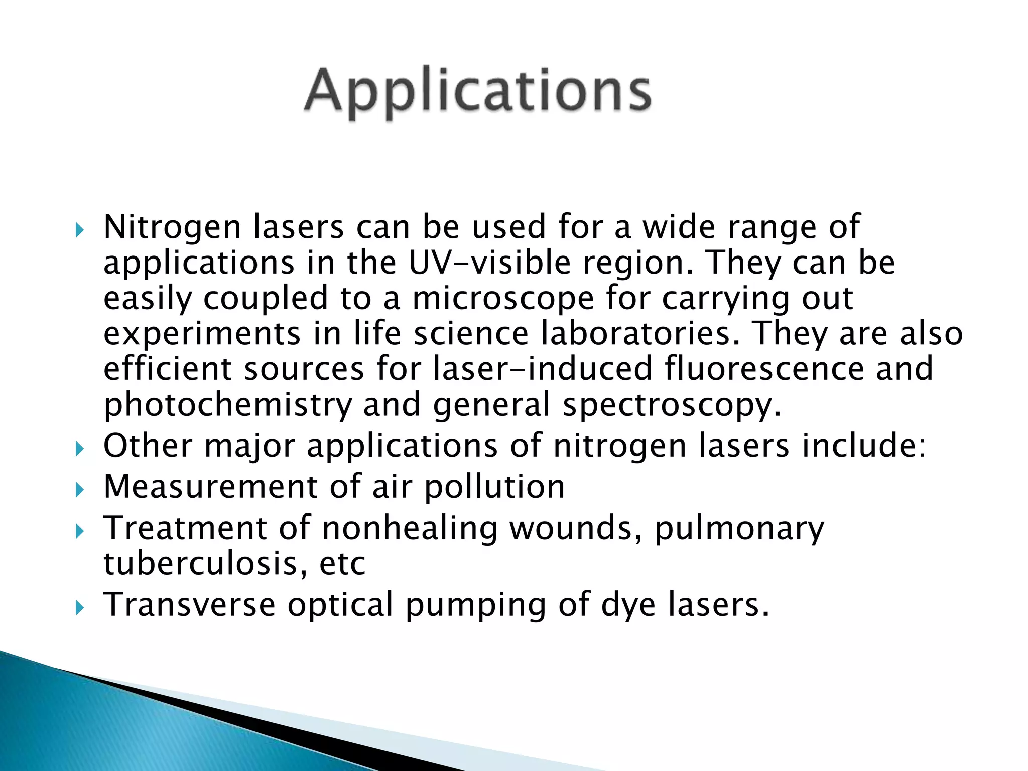 Nitogen laser ( N2 Laser ) | PPTX | Chemistry | Science