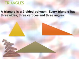 triangles and angles (on the basis of sides and angles) | PPT | Geography | Science