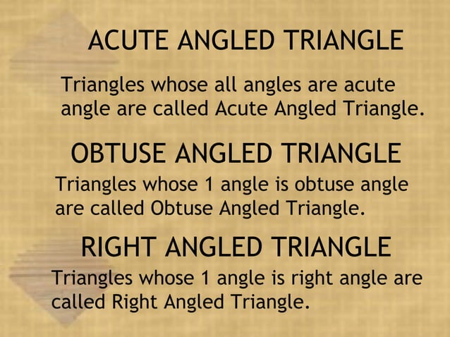 triangles and angles (on the basis of sides and angles) | PPT ...