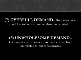 marketing concepts,types of demand & marketing structure | PPTX