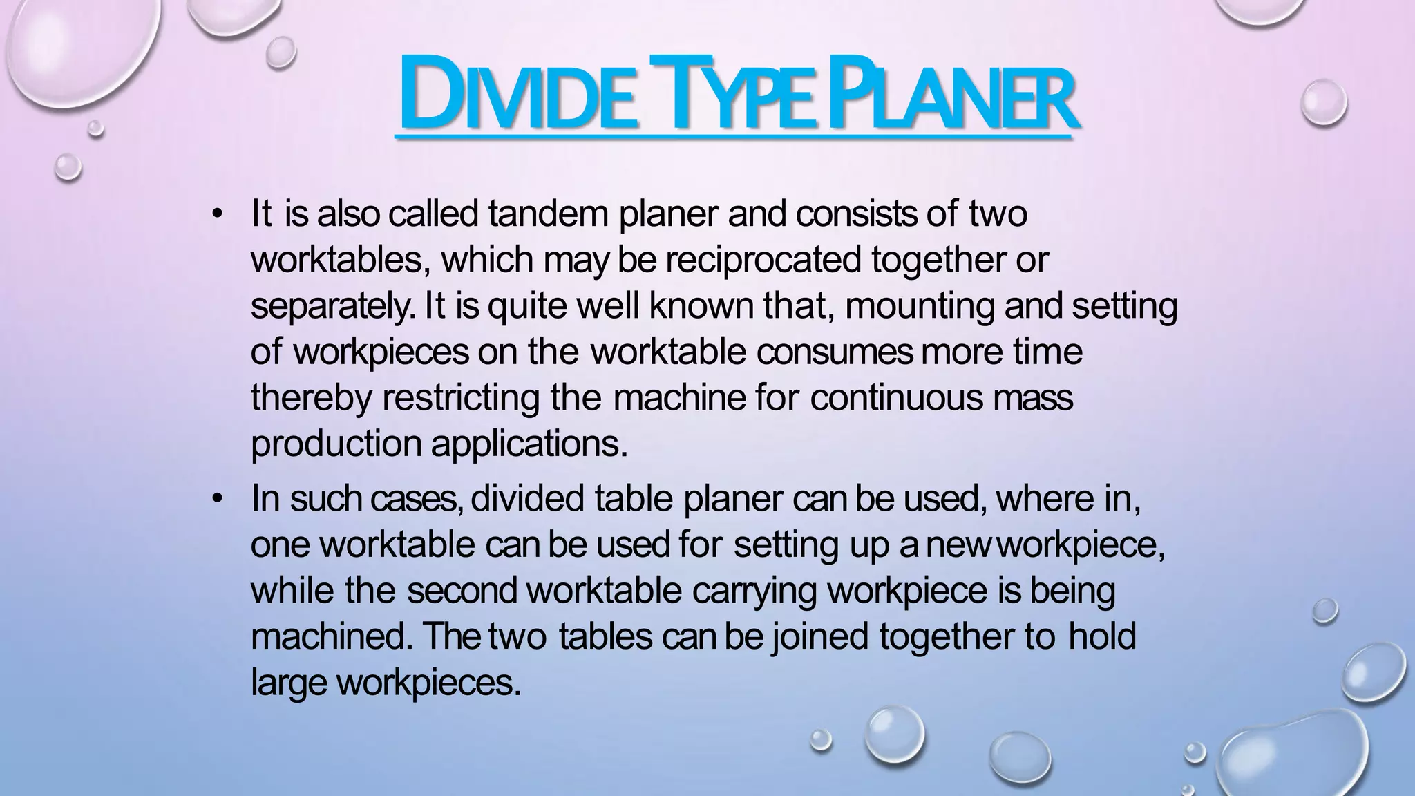 shaper machine, planer machines, and milling machine ppt | PPTX