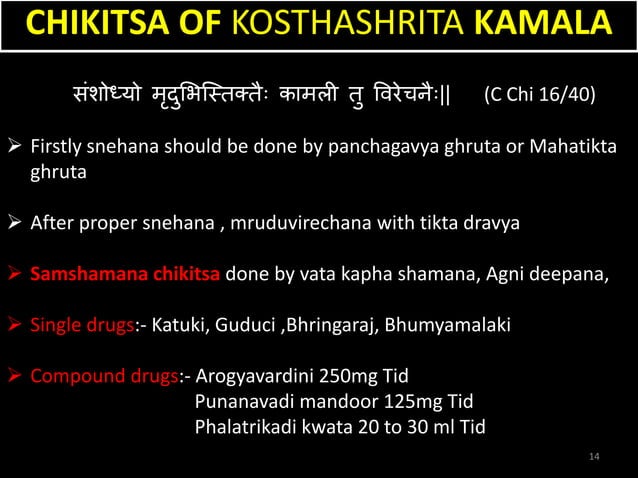 Kamala - An Ayurvedic View | PDF