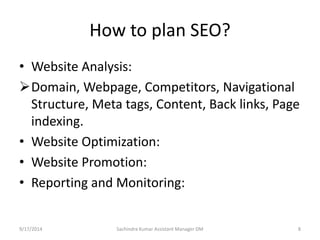 Sachindra seo strategies | PPT