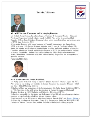 hindustan petroleum 2018 report | DOCX