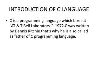 Sachin kumar ppt on programming in c | PPT