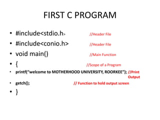 Sachin kumar ppt on programming in c | PPT