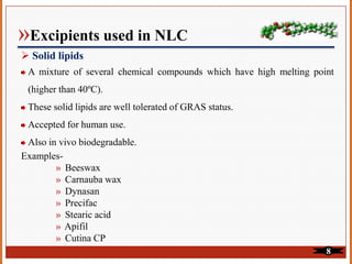 Nanostructured lipid carriers (NLC) | PPTX