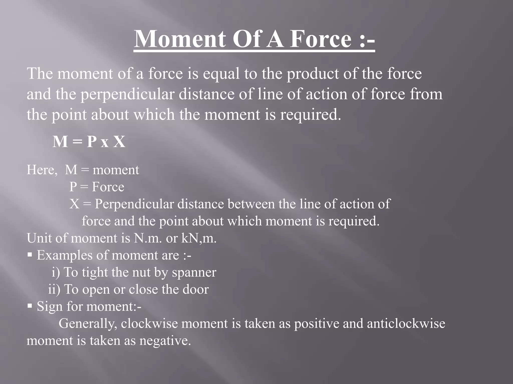 Coplanar Non-concurrent Forces | PPTX