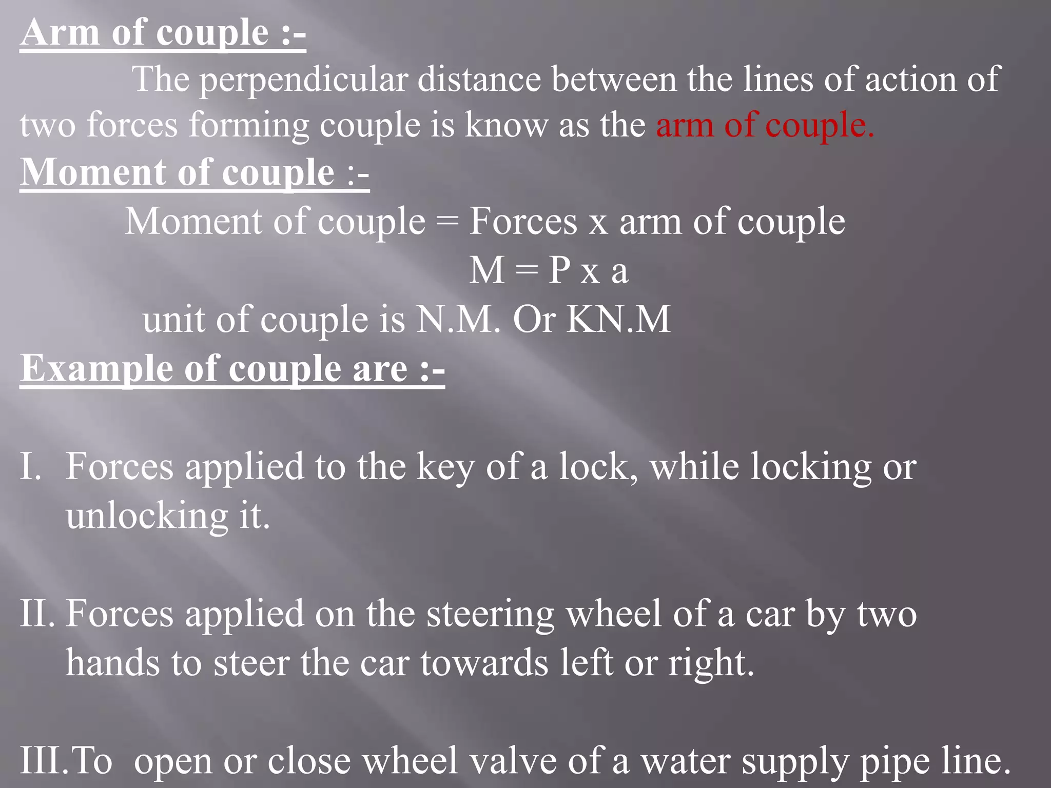 Coplanar Non-concurrent Forces | PPTX