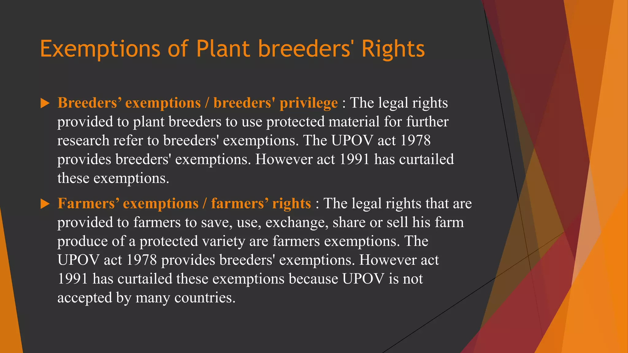 Plant Breeders' Rights | PPTX