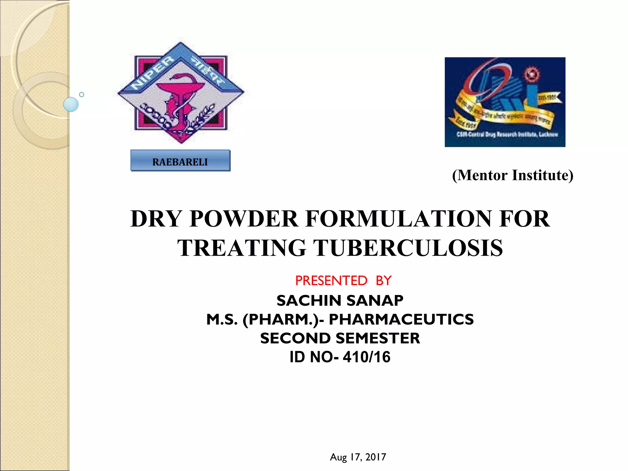 Dry Powder Inhaler | PPT