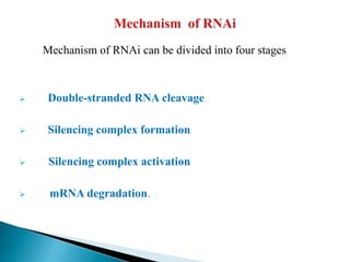 RNA MEDIATED GENE SILENCING IN PLANT | PPTX