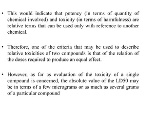 potency vs toxixicity&saftey vs toxicity | PPTX