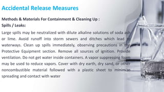 Sachlo chemicals accidental release measures | PPTX