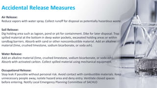 Sachlo chemicals accidental release measures | PPTX