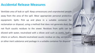 Sachlo chemicals accidental release measures | PPTX