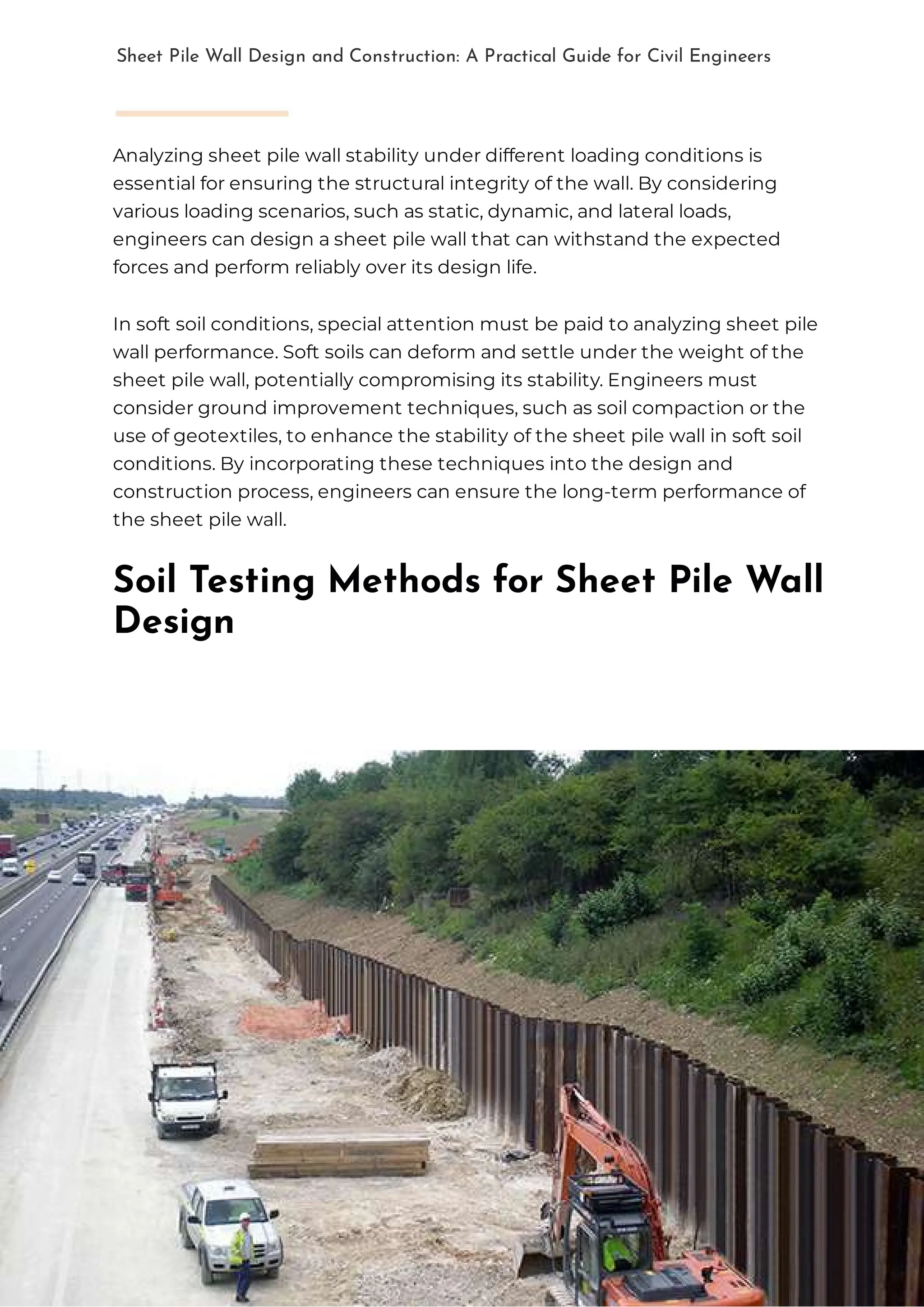 Sheet Pile Wall Design and Construction: A Practical Guide for Civil ...