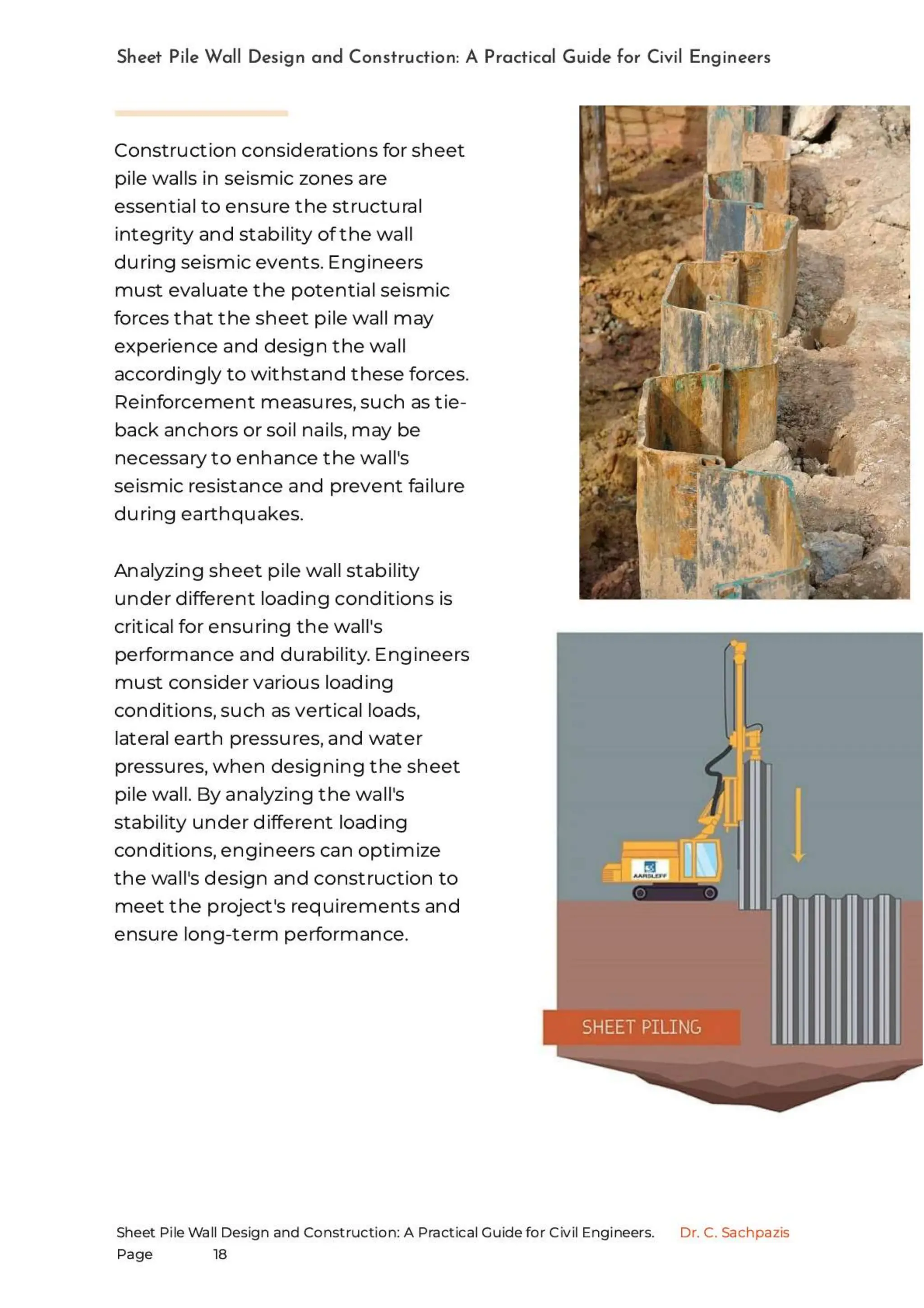 Sheet Pile Wall Design and Construction: A Practical Guide for Civil ...