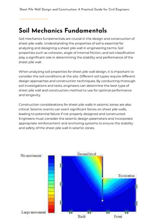 Sheet Pile Wall Design and Construction: A Practical Guide for Civil ...