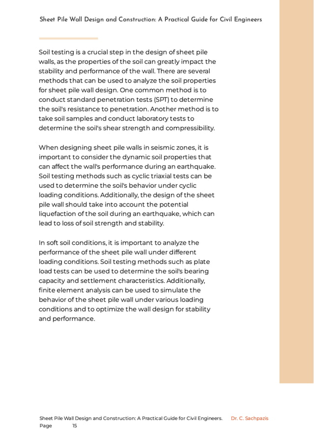 Sheet Pile Wall Design and Construction: A Practical Guide for Civil ...